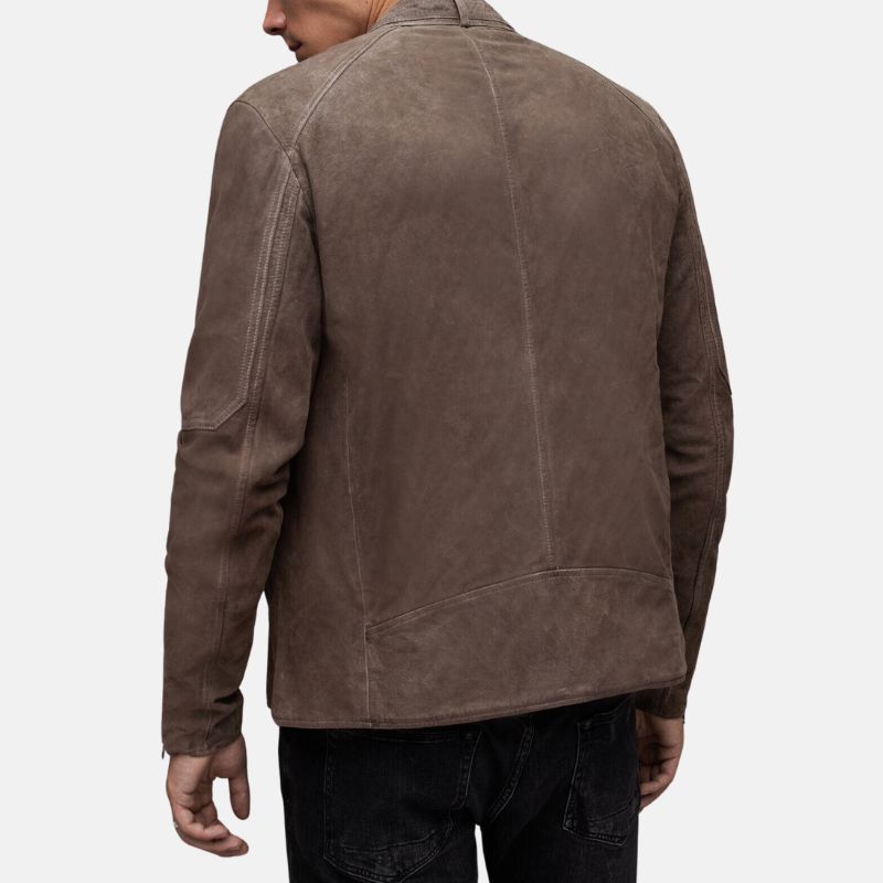 Distressed Mens Brown Suede Leather Jacket | Suede Jacket